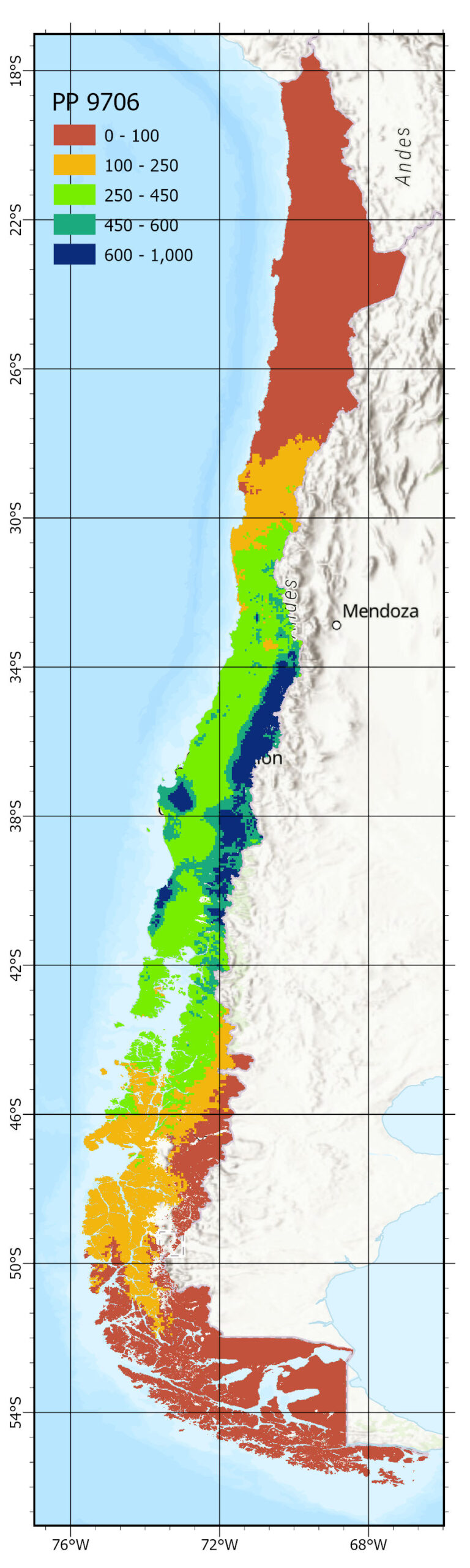 Mapas climáticos de alta resolución para Chile: precipitación y ...